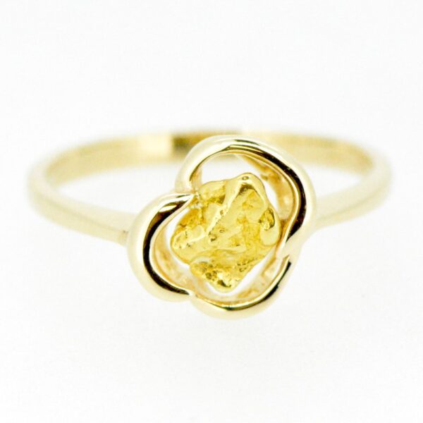 Ladies Gold Nugget Free-Form Ring - Alaska Mint