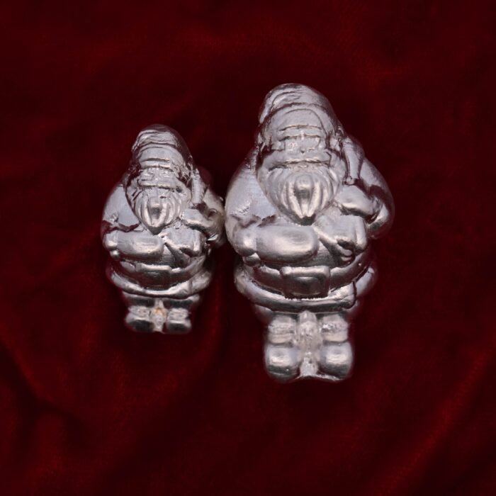 Pure Silver Hand-Poured Standing Santa - Alaska Mint