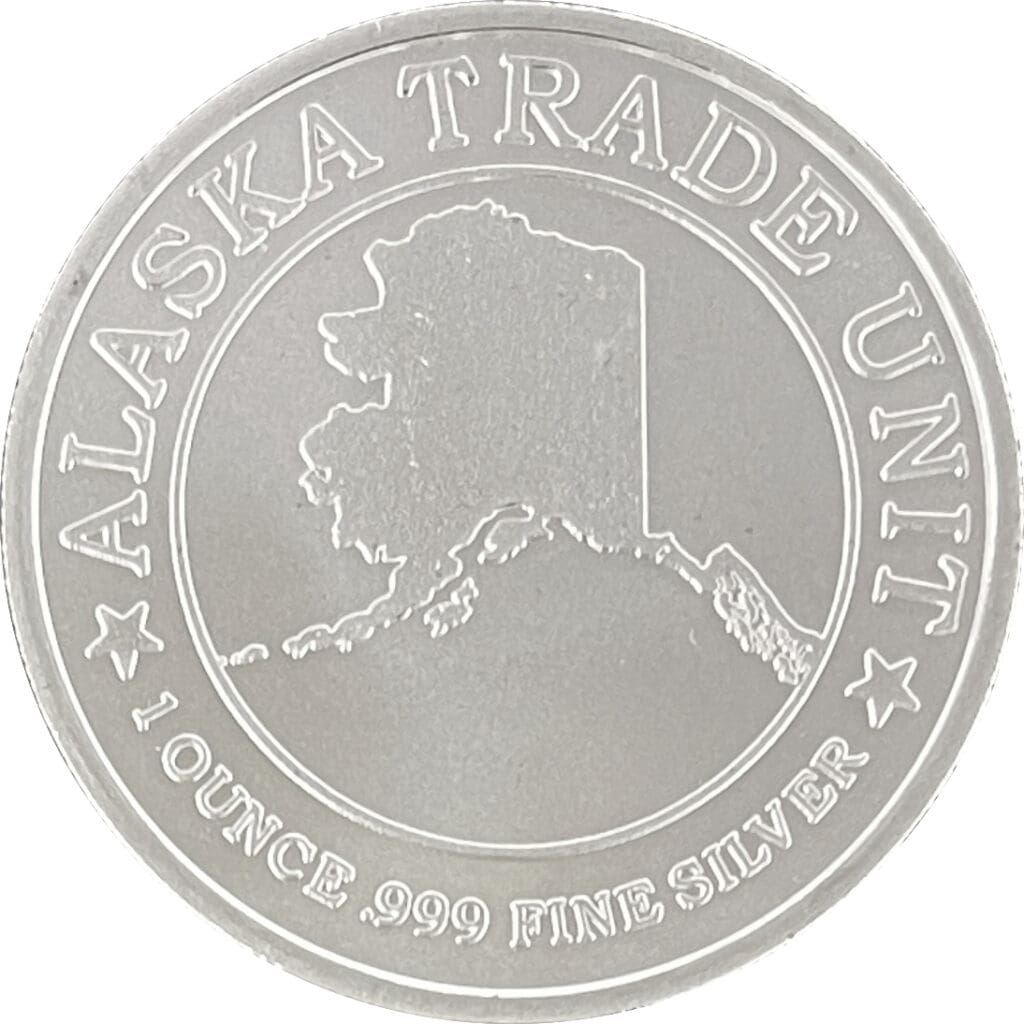 Alaska Trade Unit Silver Medallion Investment Metal, Original U.S ...