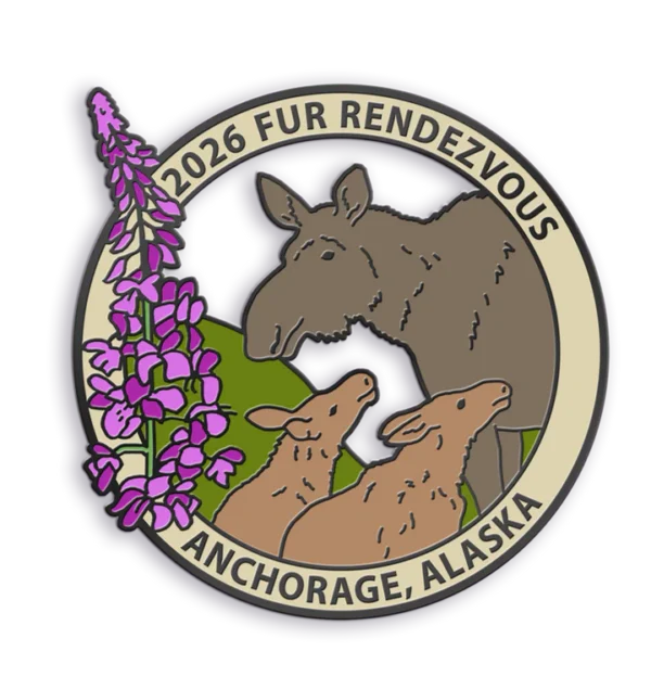 2026 Official Fur Rondy Collector Pin - Alaska Mint